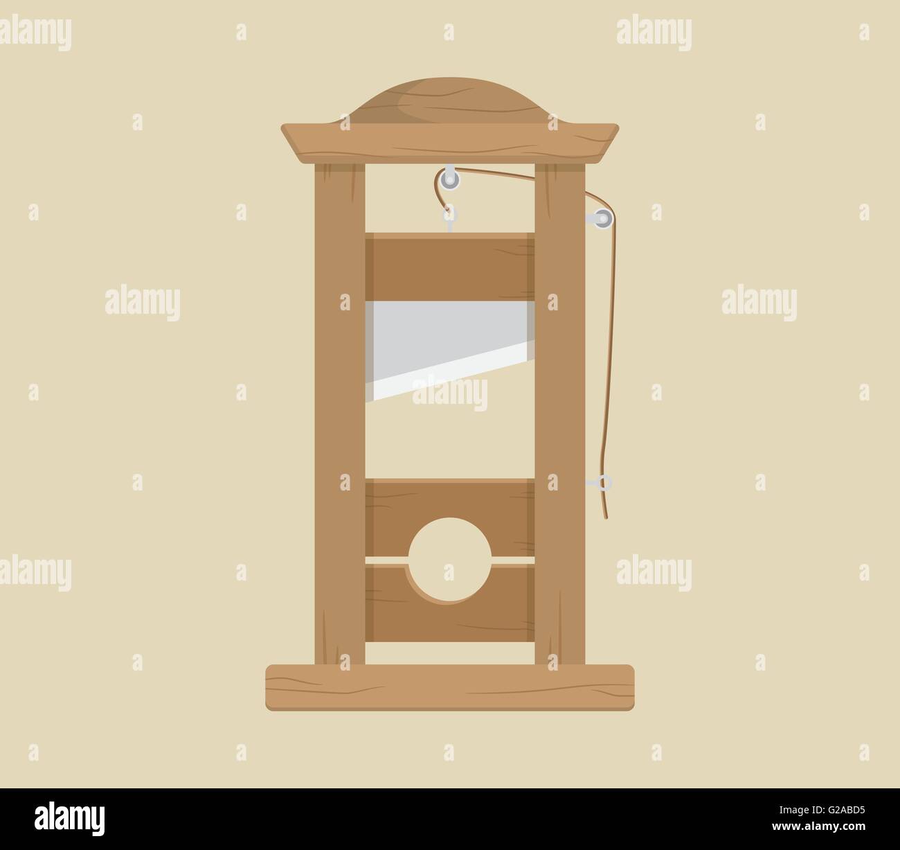 guillotine sign or symbol as france legend vector graphic illustration ...