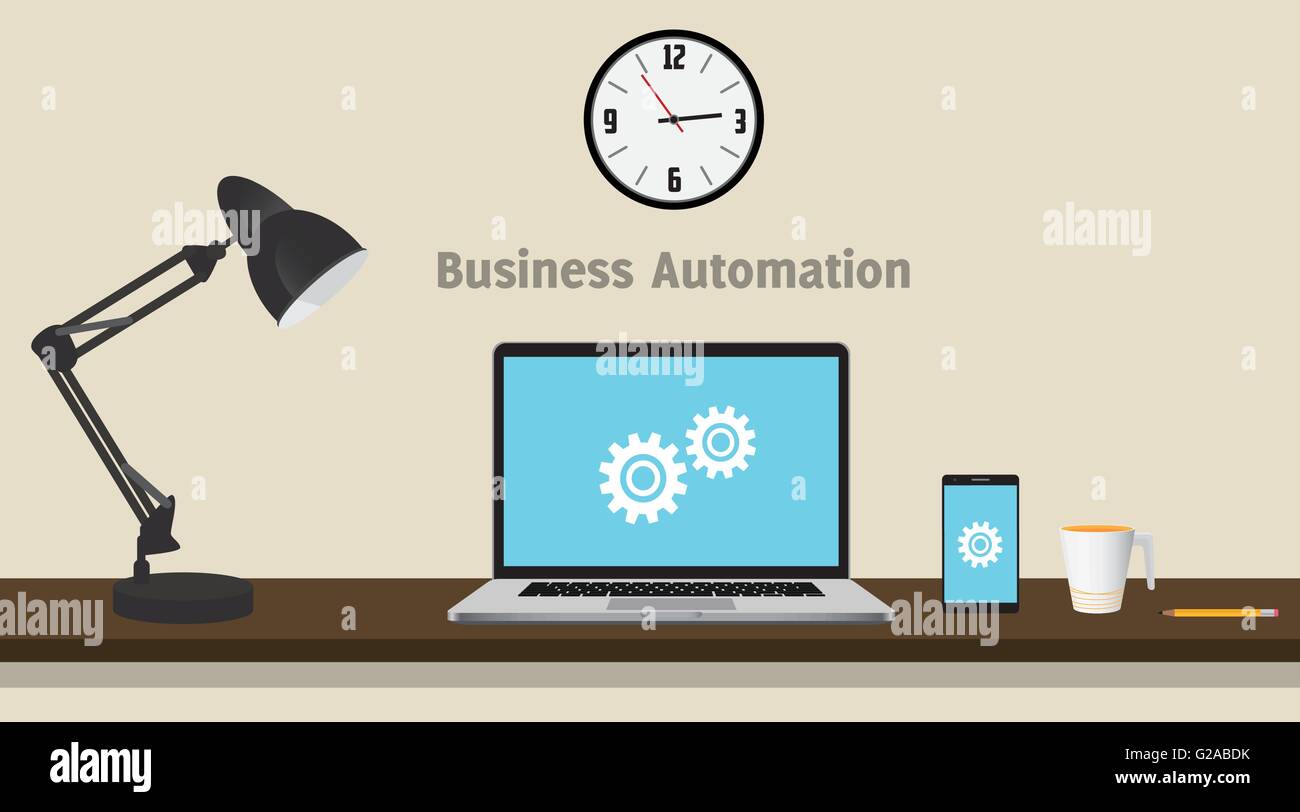 Business automation vector illustration hi-res stock photography and ...