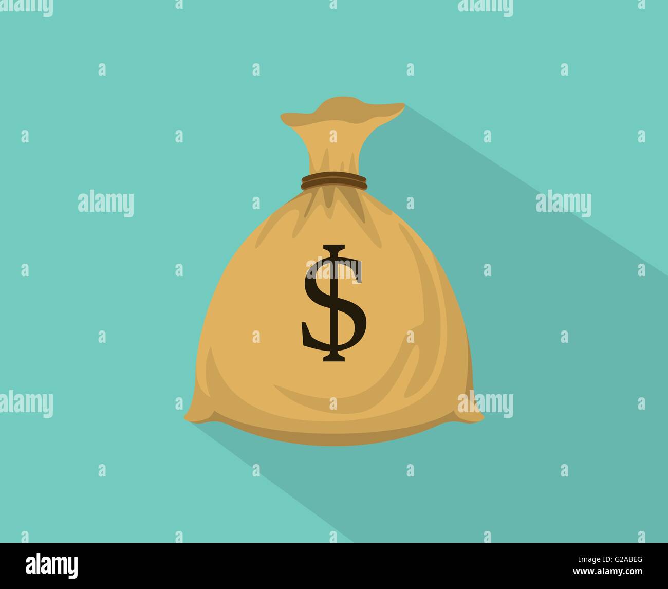 a bag of money or gold coin flat vector graphic illustration Stock ...