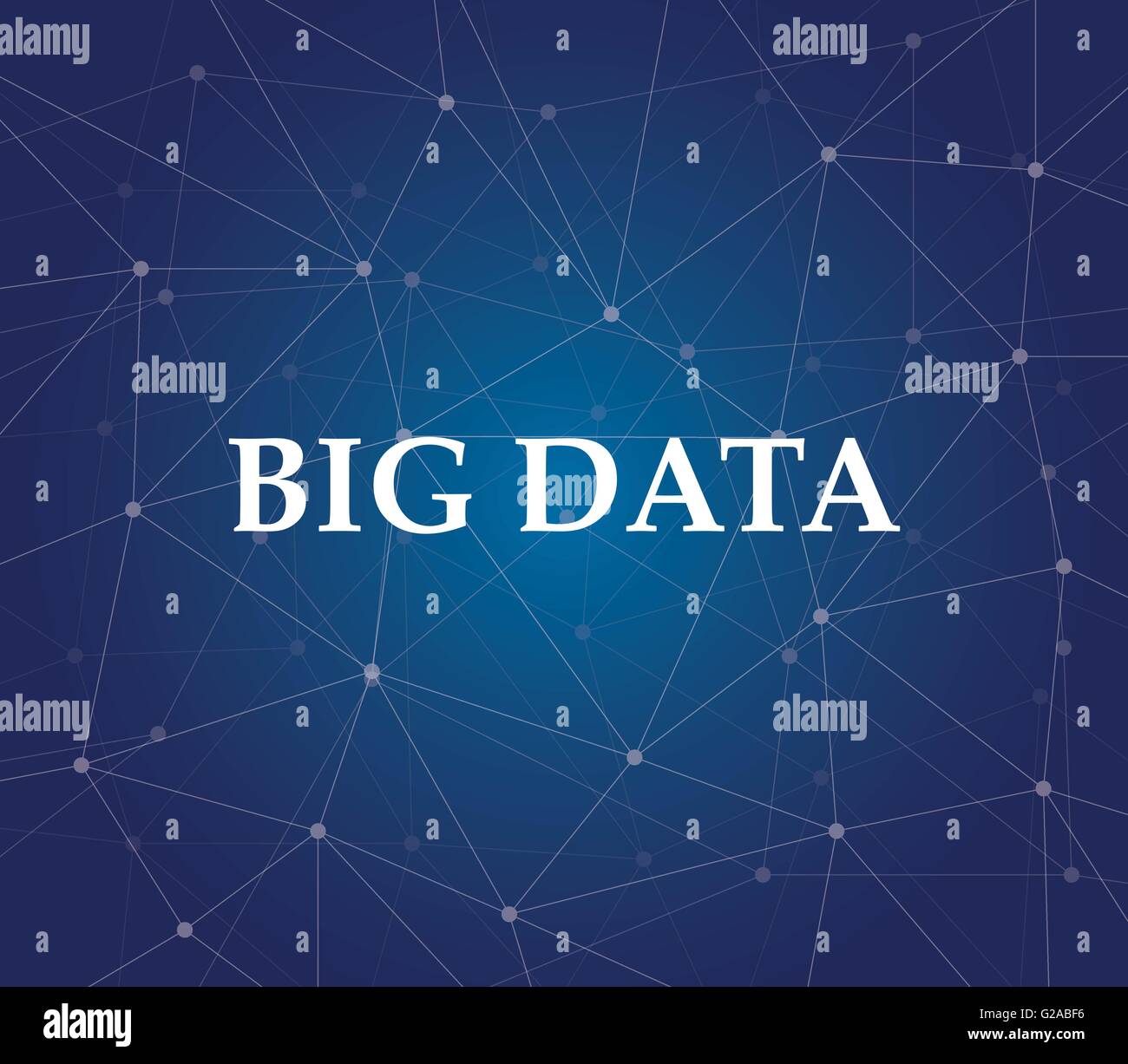 big data text illustration with dot connection as background vector ...