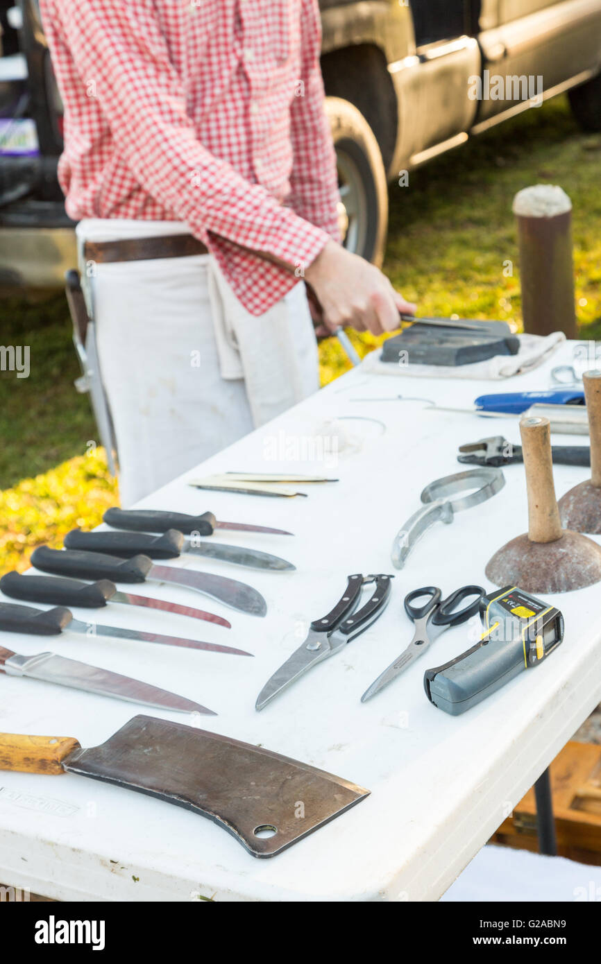 Old fashion butcher hi-res stock photography and images - Alamy