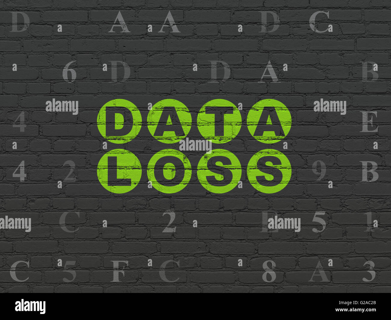 Data concept: Data Loss on wall background Stock Photo - Alamy