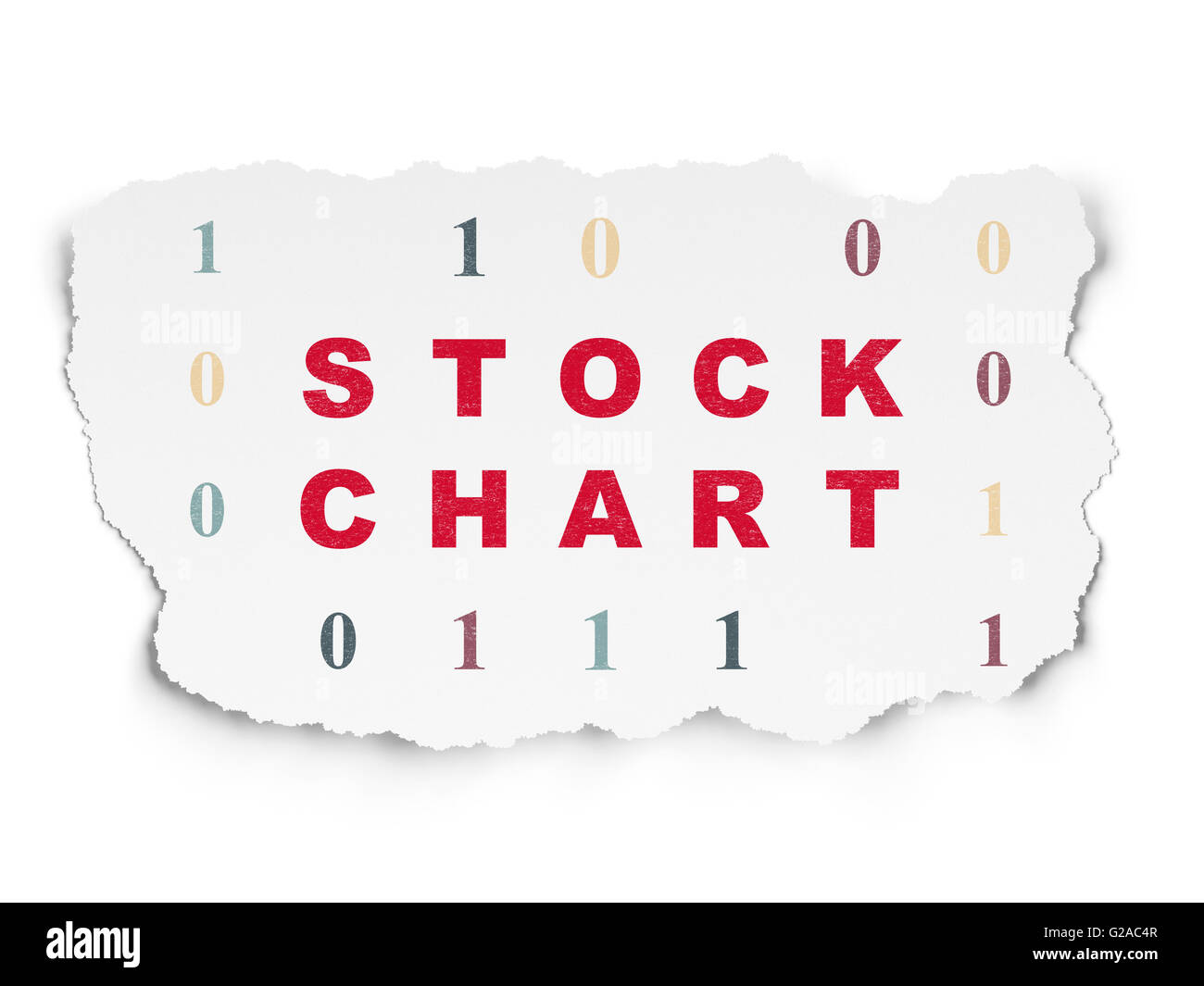 Finance concept: Stock Chart on Torn Paper background Stock Photo - Alamy