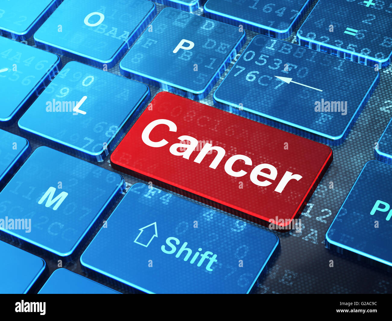 Healthcare concept: Cancer on computer keyboard background Stock Photo ...