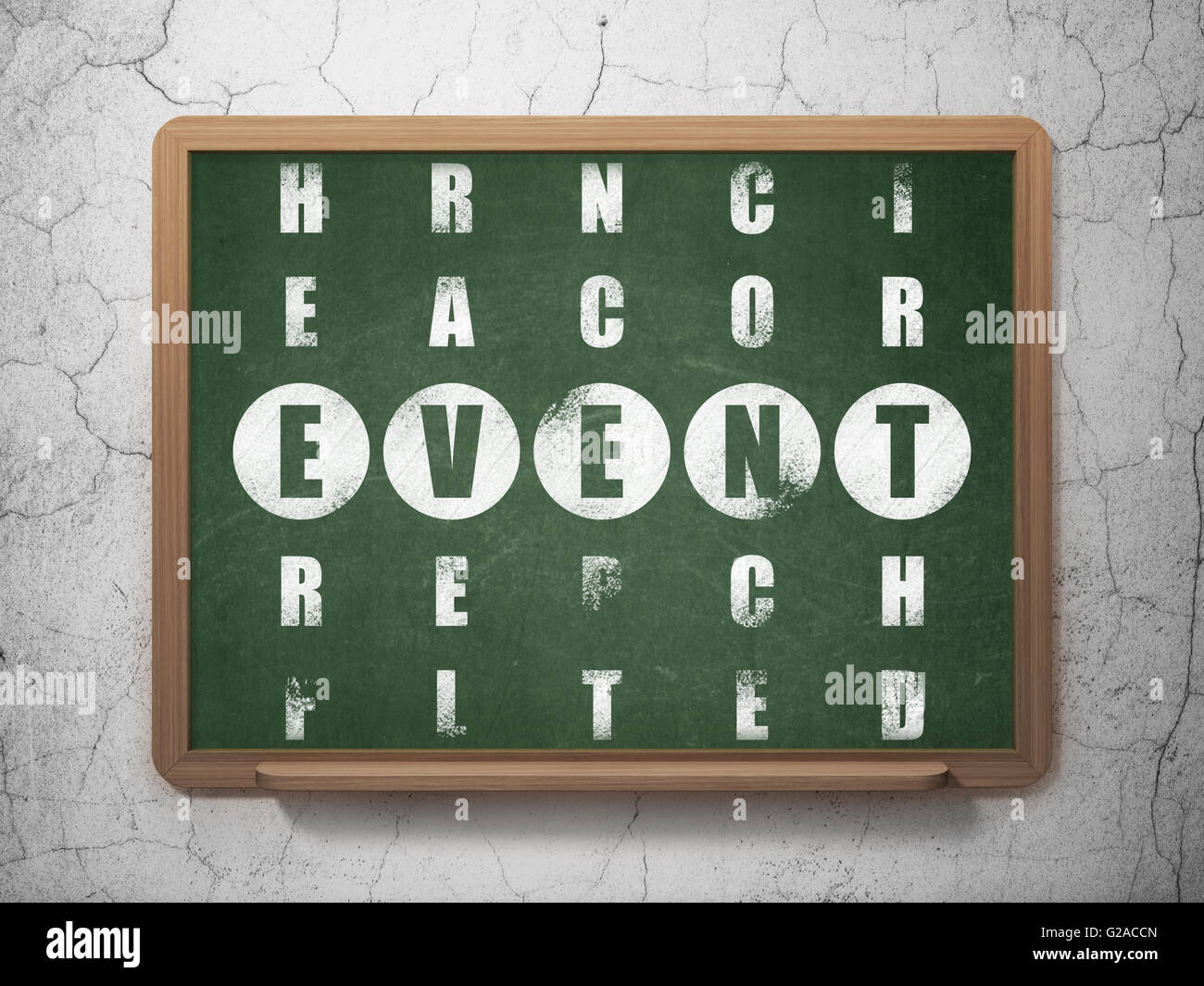 Holiday concept: Event in Crossword Puzzle Stock Photo - Alamy