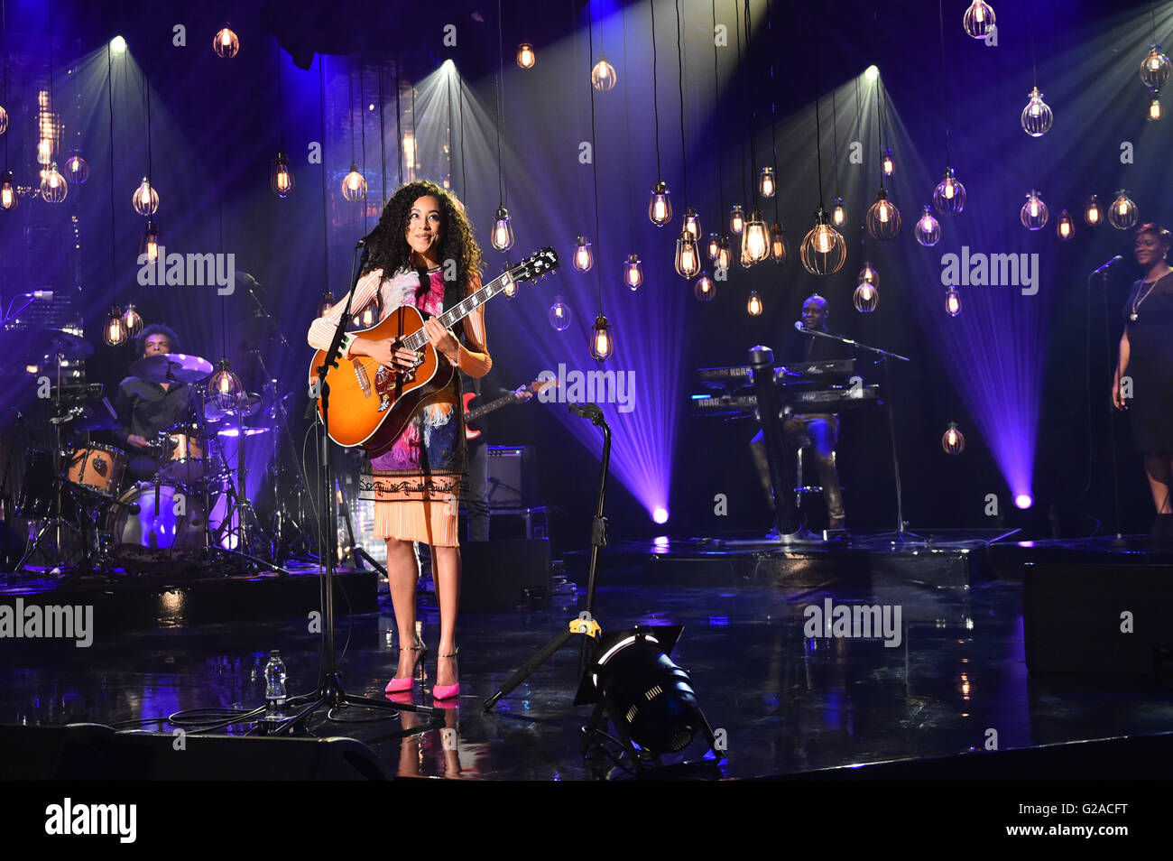 Corinne Bailey Rae performs during the filming of the Graham Norton ...