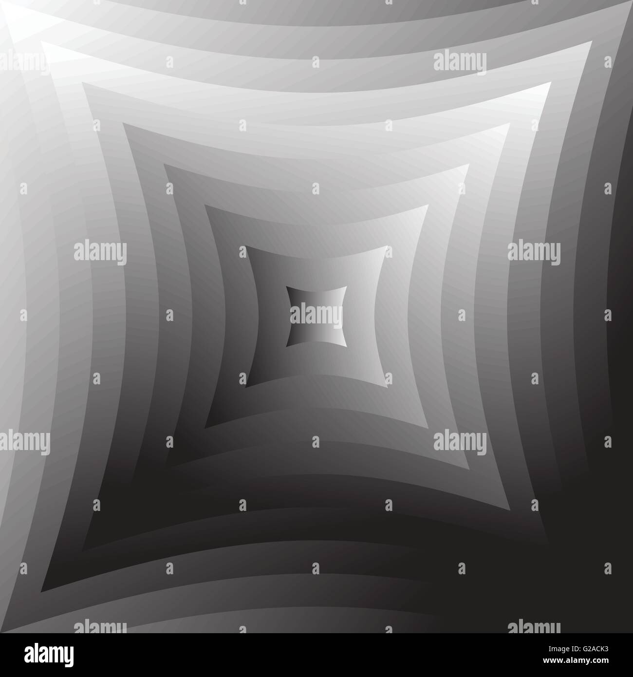 Abstract grayscale, geometric background in square format with ...