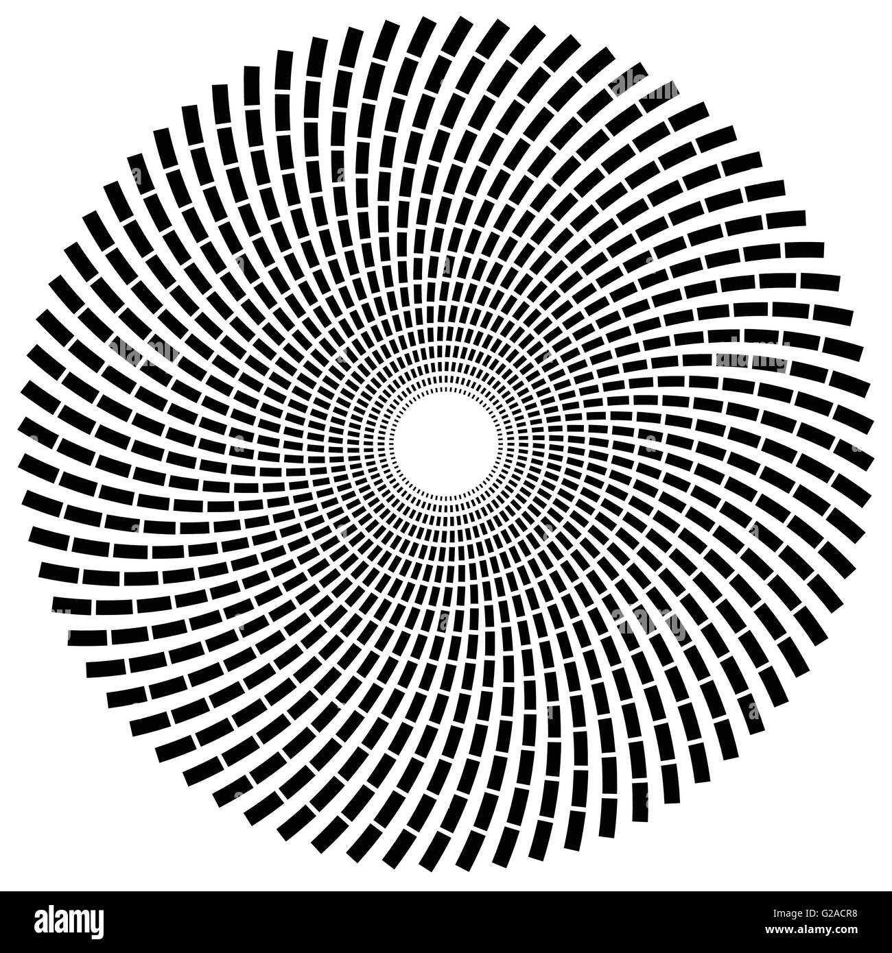 Geometric circle element with radial rectangle shapes Stock Vector ...