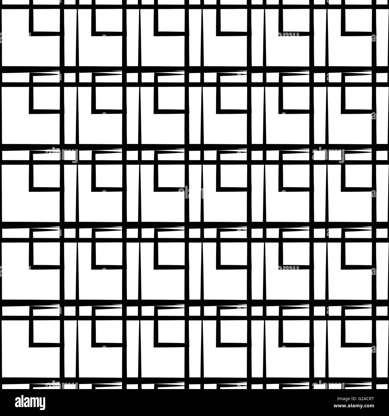 Irregular grid, mesh pattern with irregular lines. Seamlessly repeatable Stock Vector Image ...