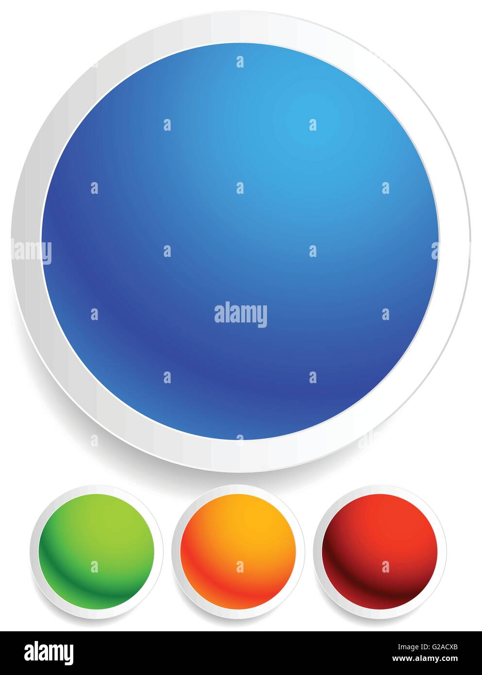 Plain circle frame border Stock Vector Images - Alamy