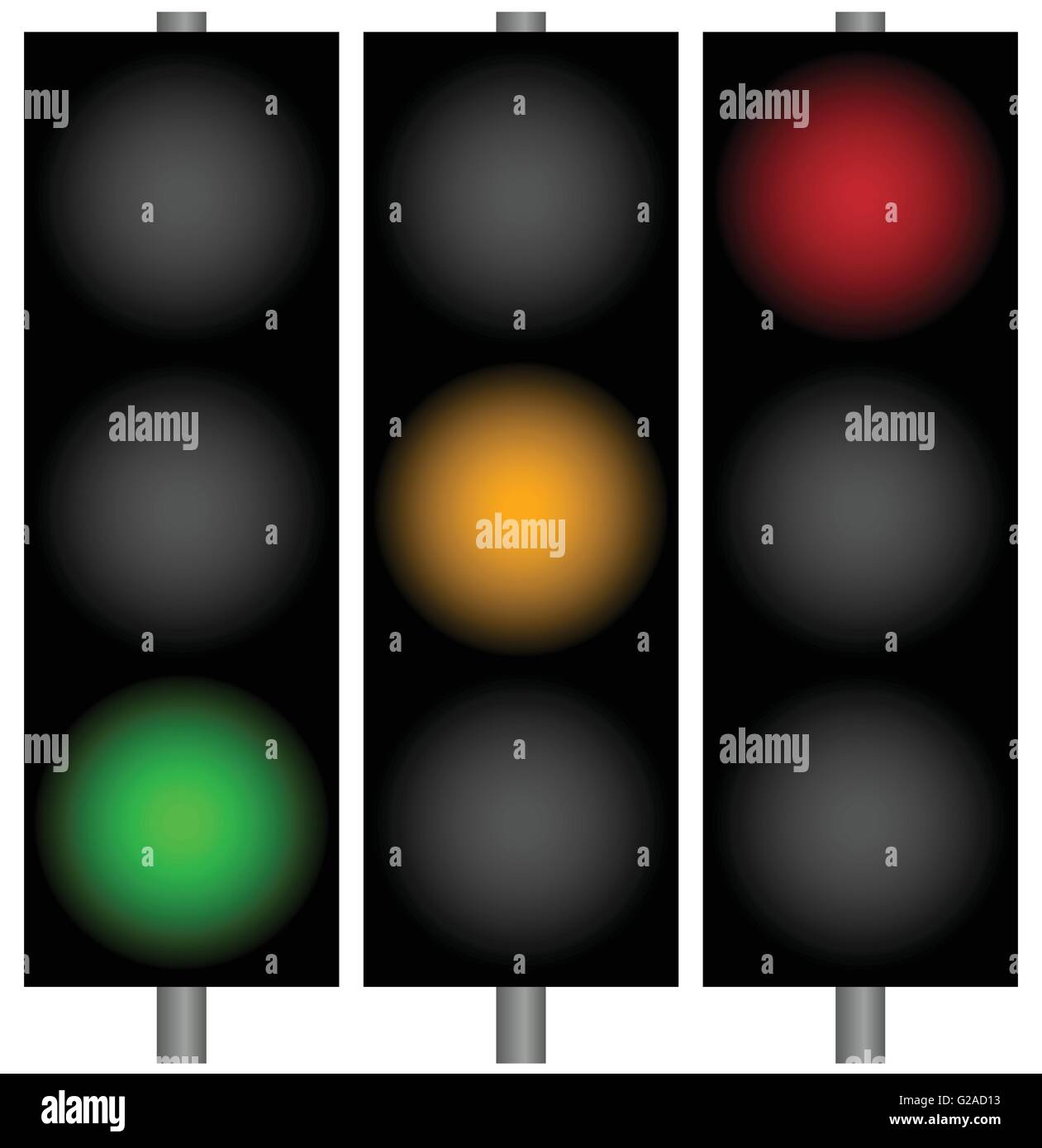 Traffic signals traffic lamps traffic semaphore Stock Vector Images - Alamy