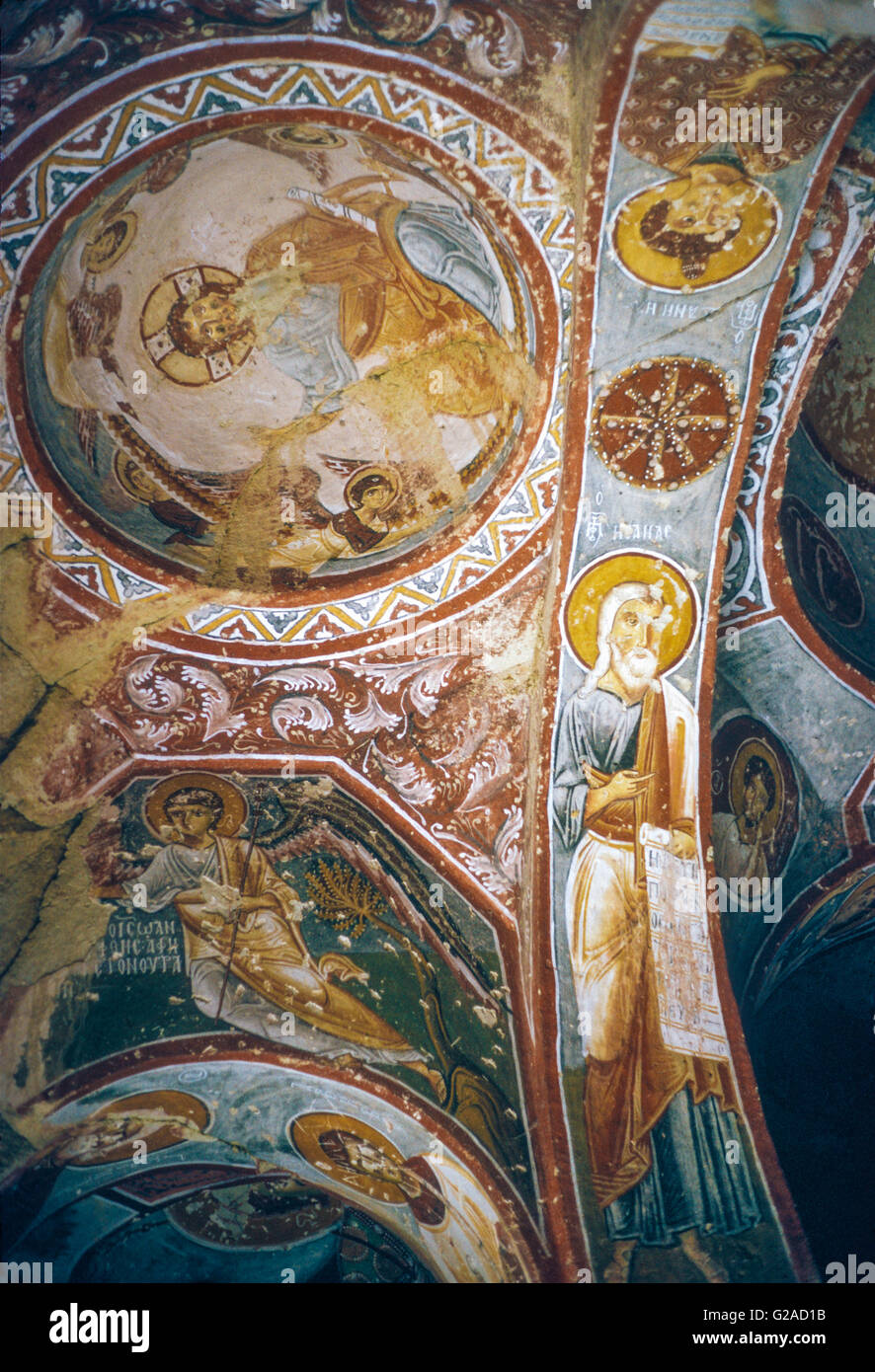 Eleventh-century Greek frescoes adorn the Nicephorus Phocus Church at ...