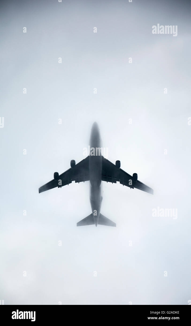 Boeing 747 in flight Stock Photo - Alamy