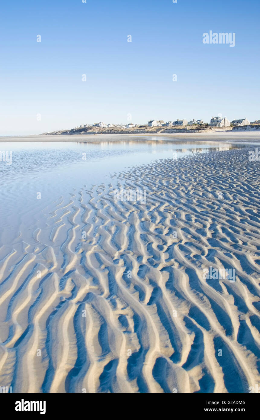 Ripples on sandy beach at Cape Cod Stock Photo - Alamy