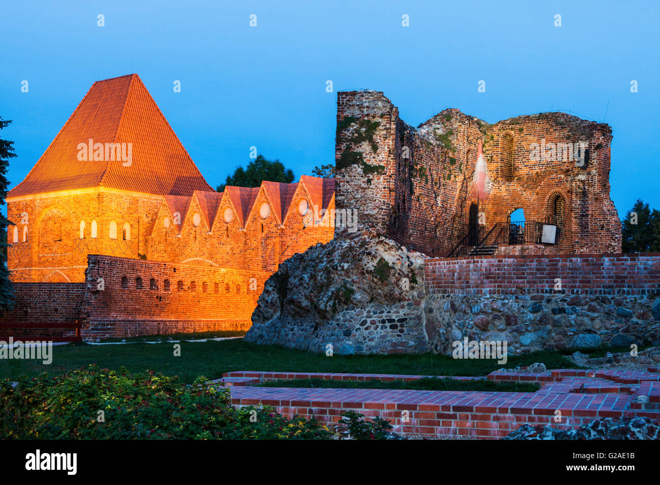 Ruins of the Teutonic Knights castle in Torun Torun, Kuyavian ...