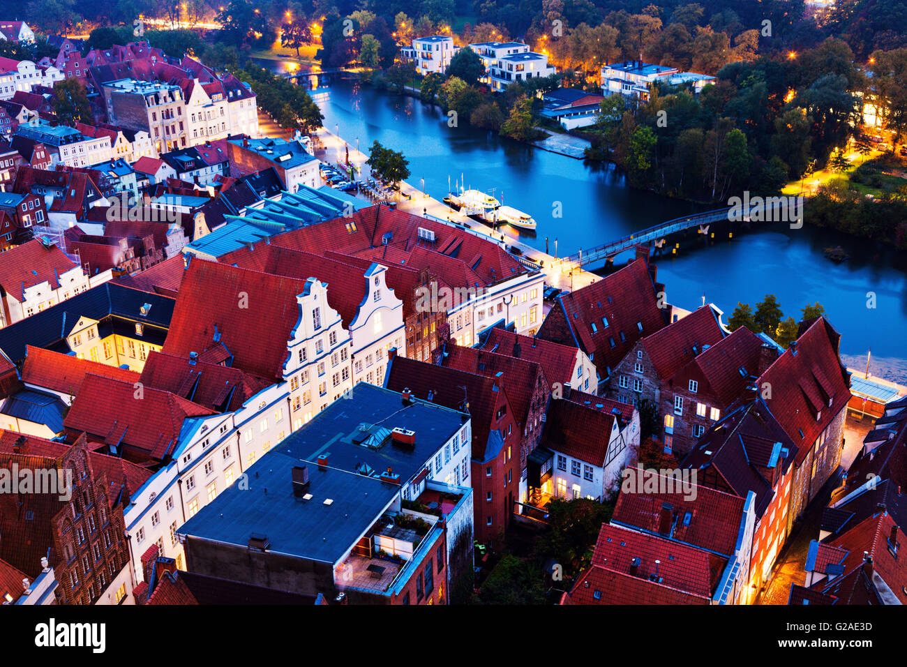 Lubeck aerial view hi-res stock photography and images - Alamy