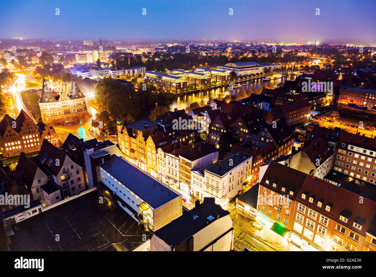 Lubeck aerial view hi-res stock photography and images - Alamy