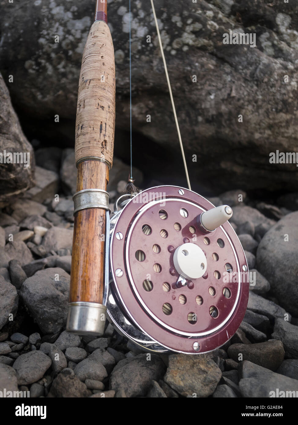 Fishing rod with reel hi-res stock photography and images - Alamy