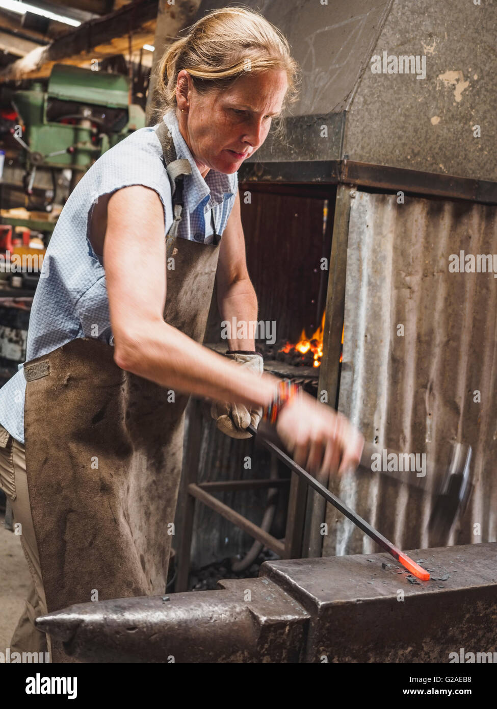 Female blacksmith hi-res stock photography and images - Alamy
