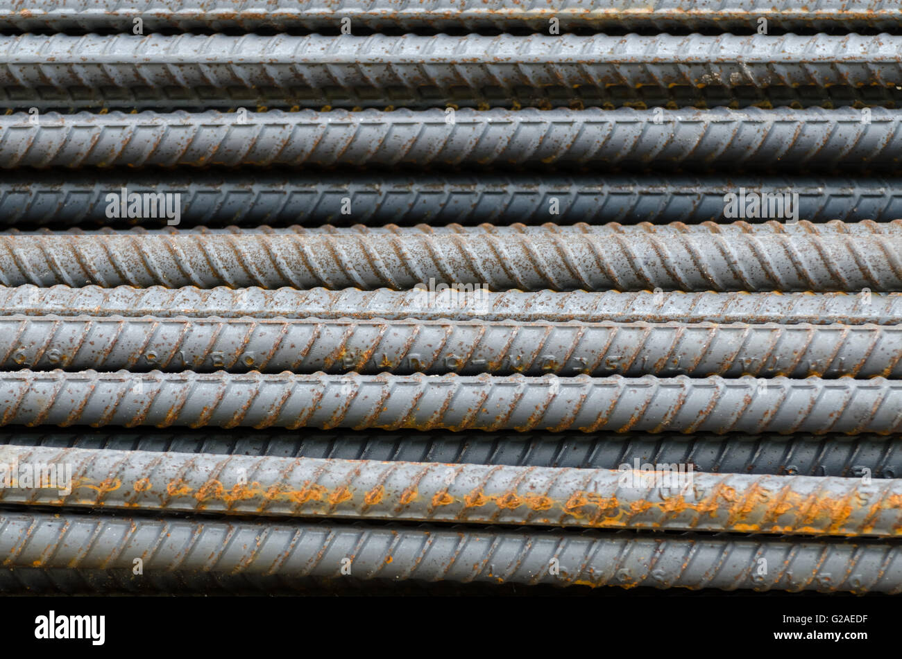 Steel rods or bars used to reinforce concrete Stock Photo - Alamy