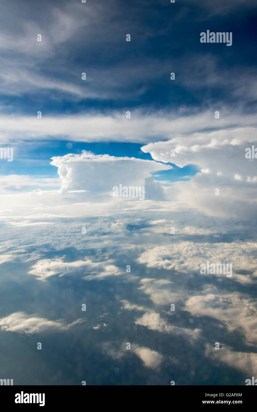 Aerial view of clouds, China Stock Photo - Alamy