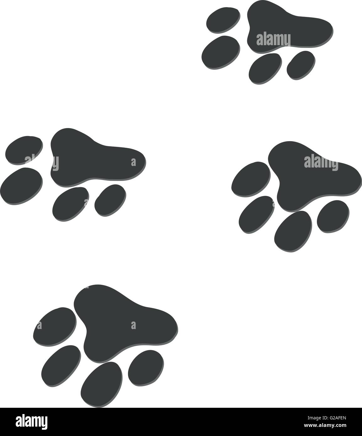 Footprints on path Stock Vector Images - Alamy