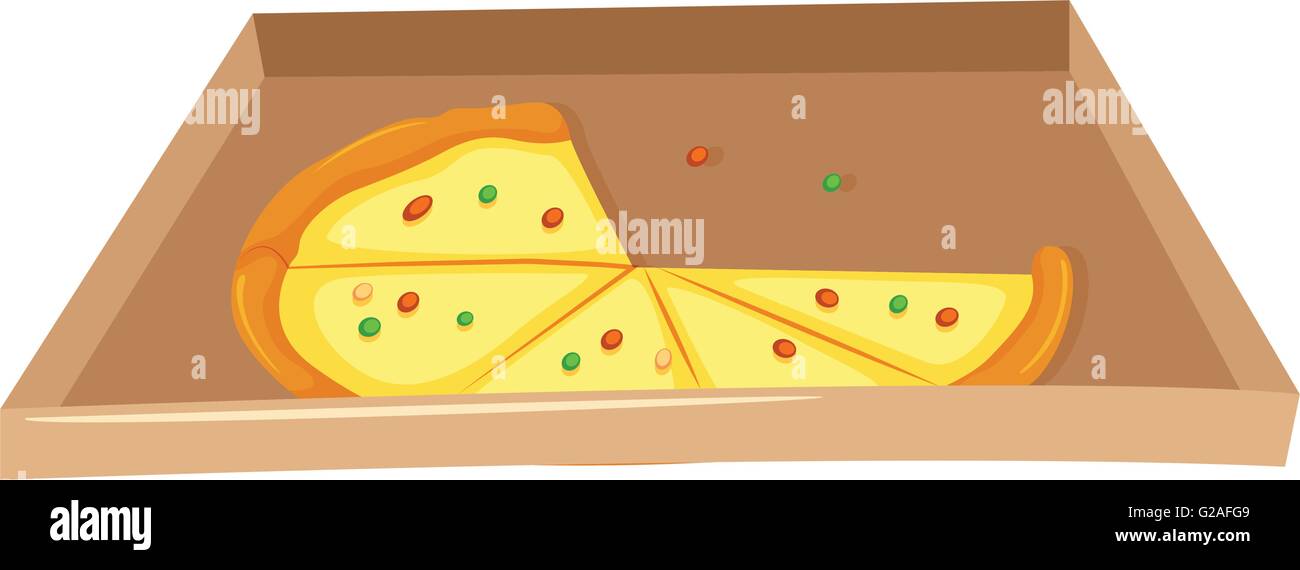 Cardboard container food tray Stock Vector Images - Alamy