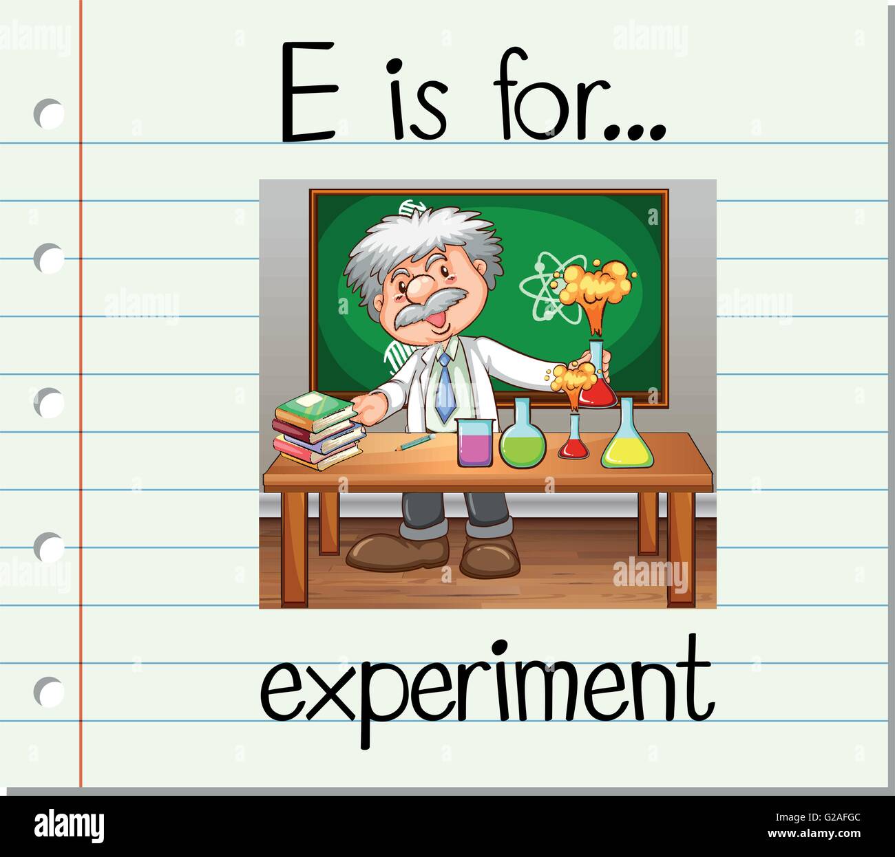 Writing experiment Stock Vector Images - Alamy