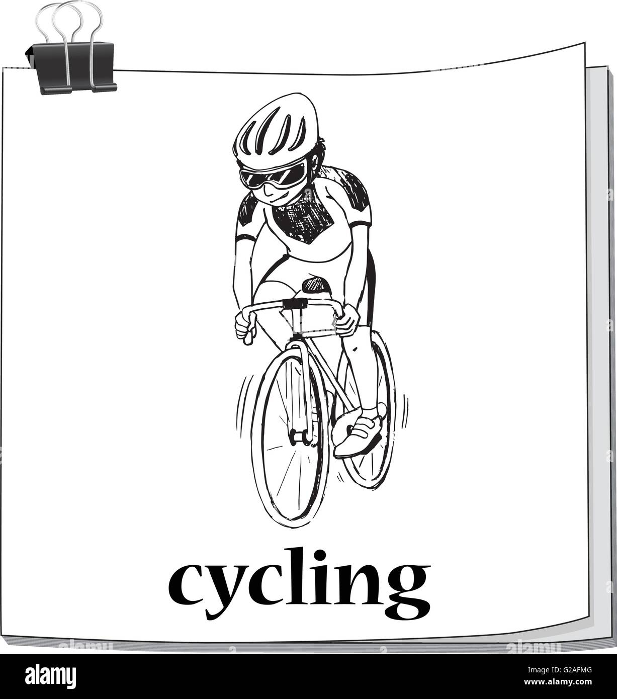 Cycling mountain bike man Stock Vector Images - Alamy