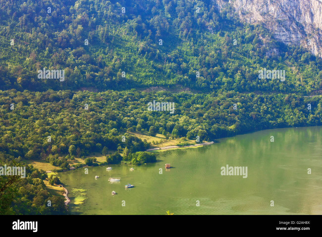 Beautiful landscape of Danube riverside in east Serbia Stock Photo - Alamy