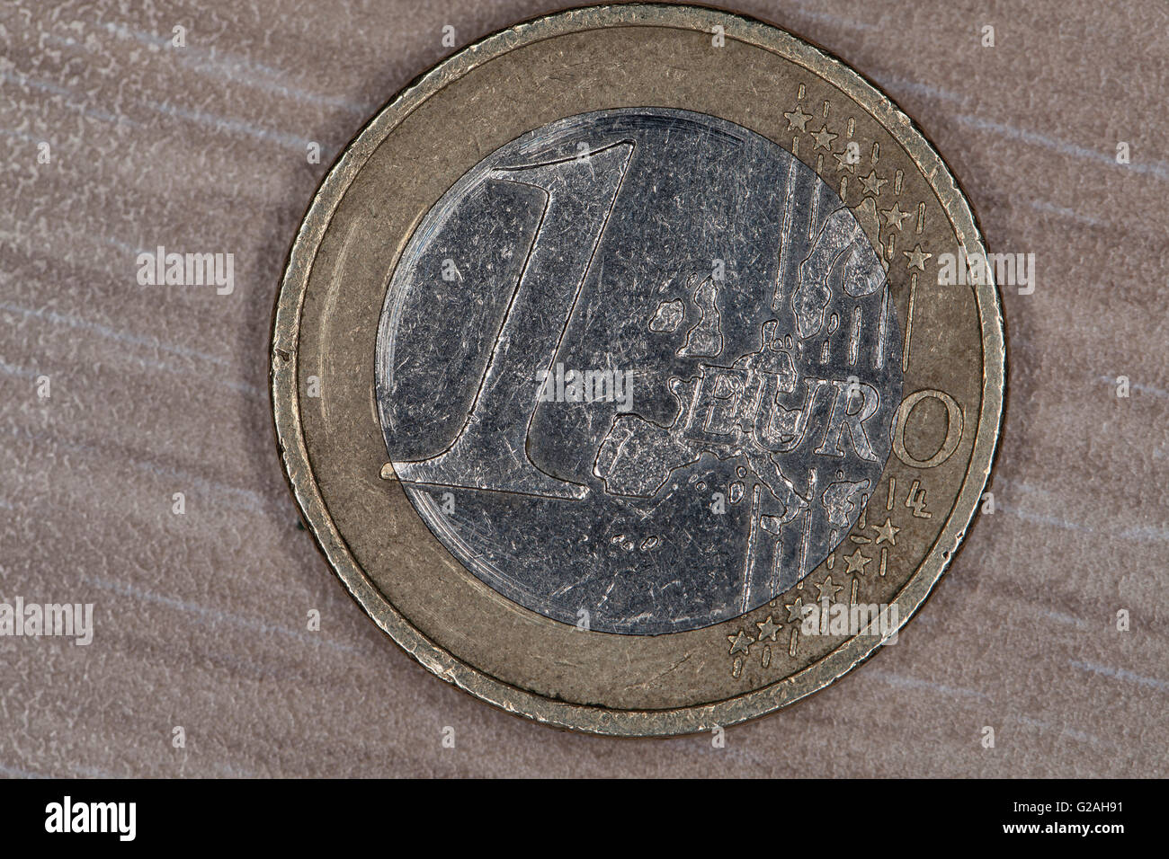 One euro coin on map of europe hi-res stock photography and images - Alamy