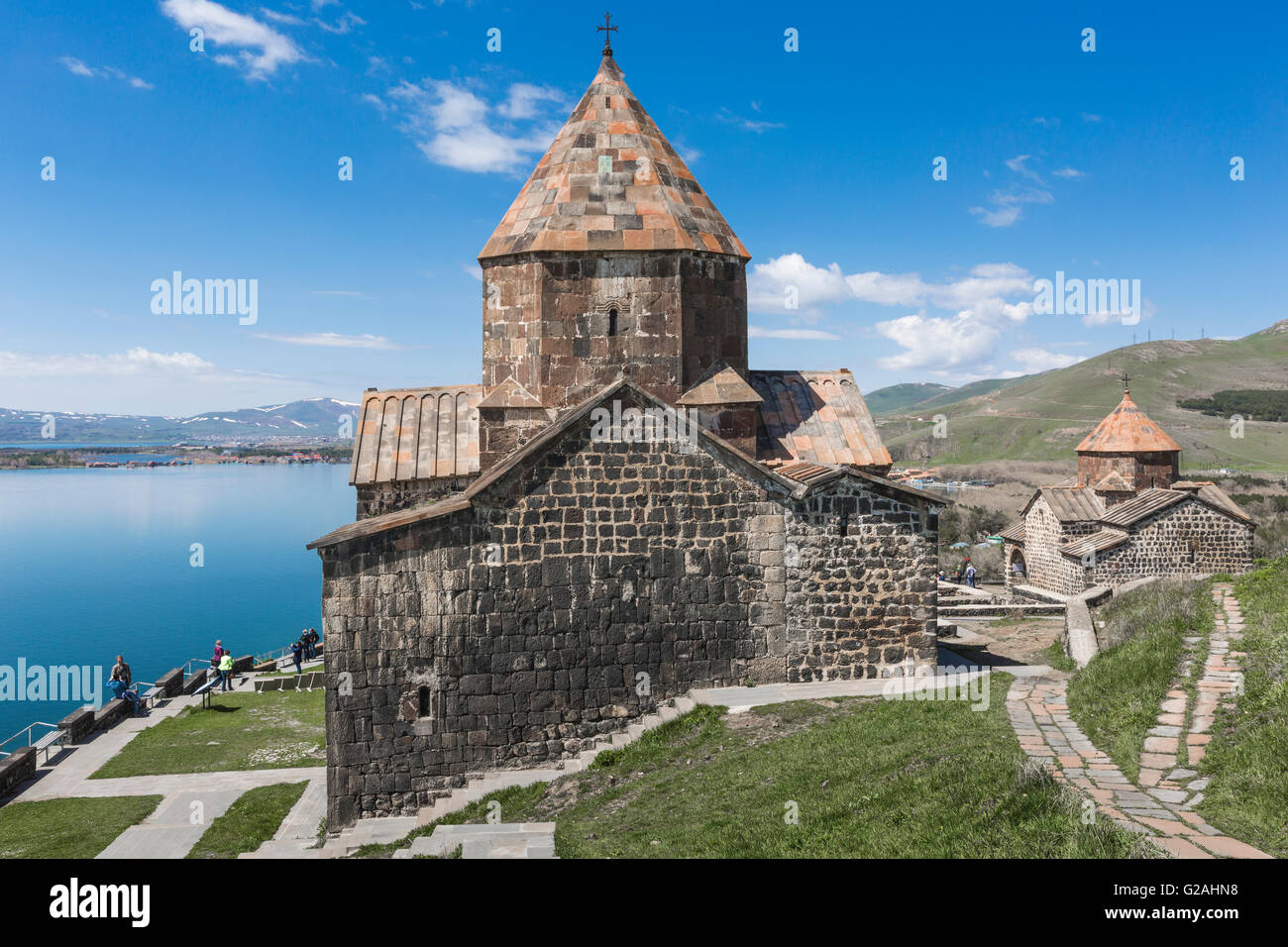 The 9th century Armenian monastery of Sevanavank at lake Sevan Stock Photo - Alamy
