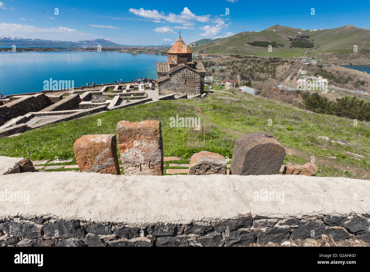 The 9th century Armenian monastery of Sevanavank at lake Sevan Stock Photo - Alamy