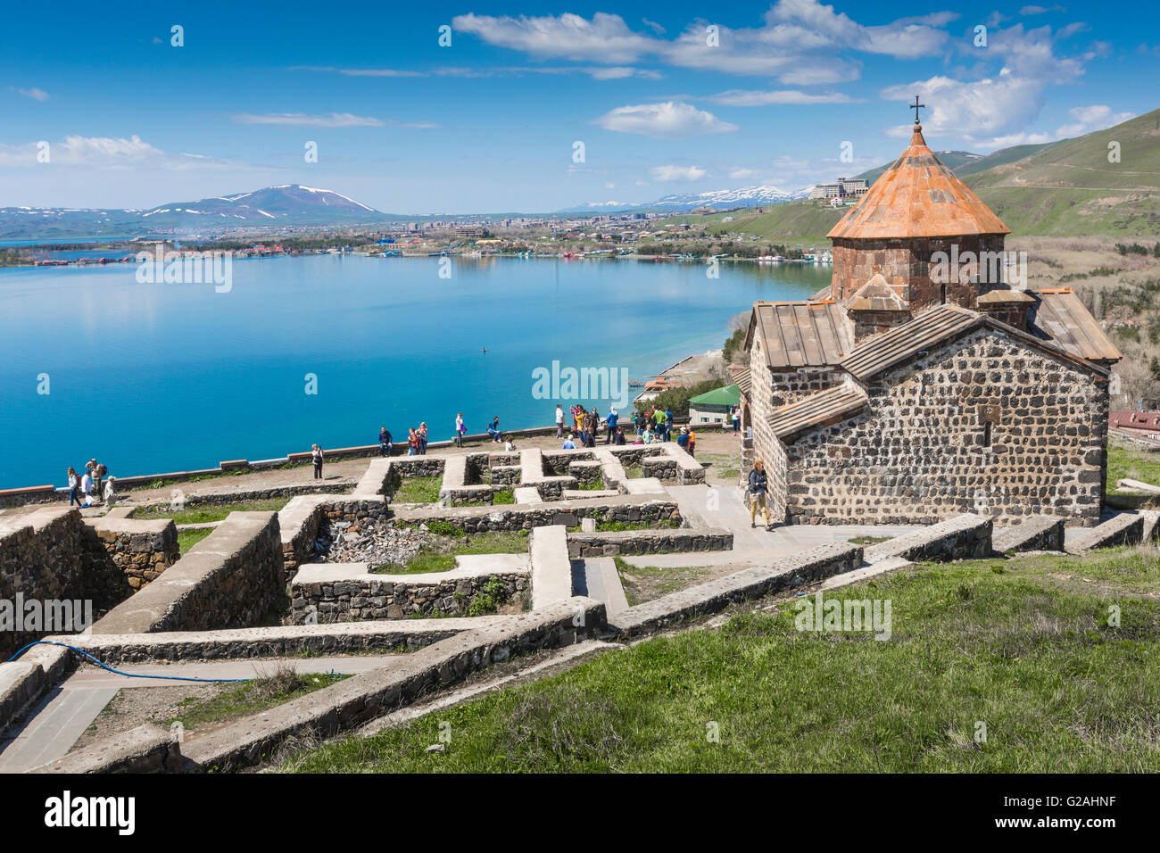 The 9th century Armenian monastery of Sevanavank at lake Sevan Stock Photo - Alamy