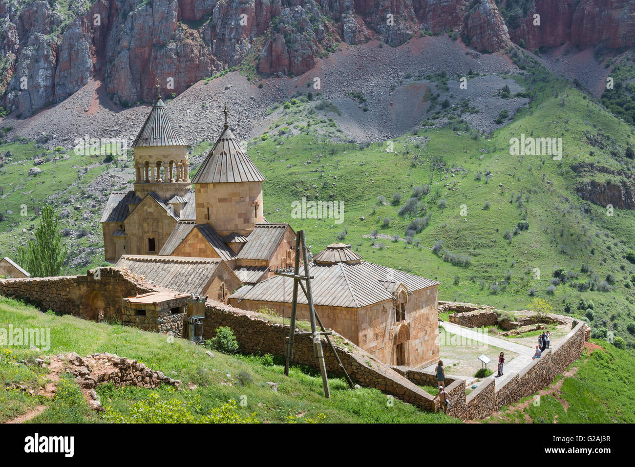 Ancient monastery Noravank in the mountains in Amaghu valley, Armenia ...