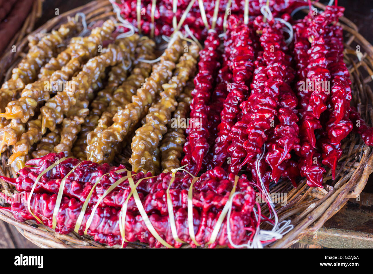 Churchkhela at the street market in Georgia Stock Photo - Alamy