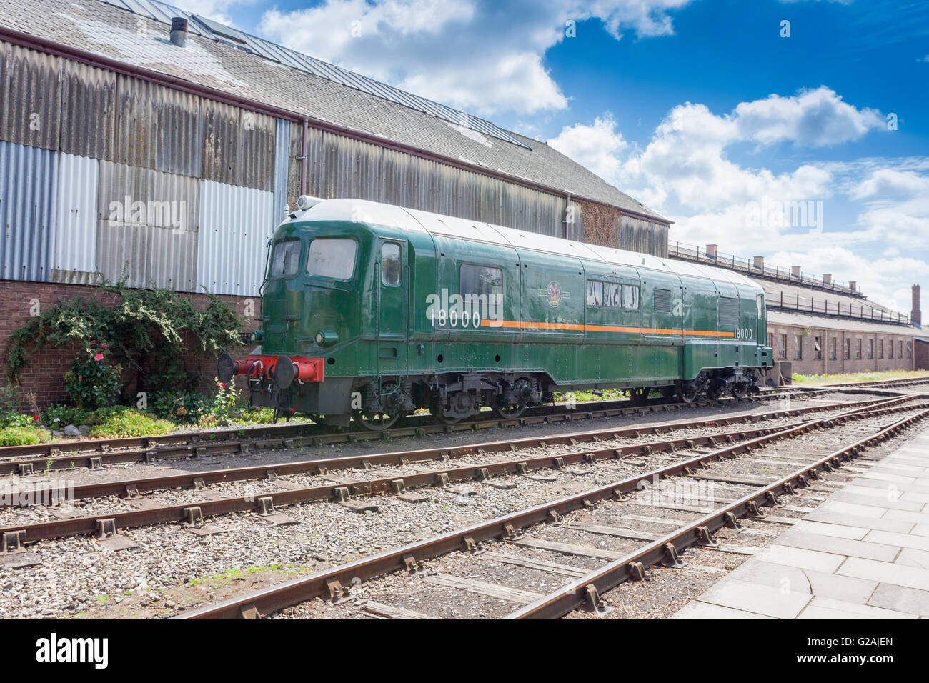An early 1949 BR experimental gas turbine loco Brown-Boveri No.18000 at ...