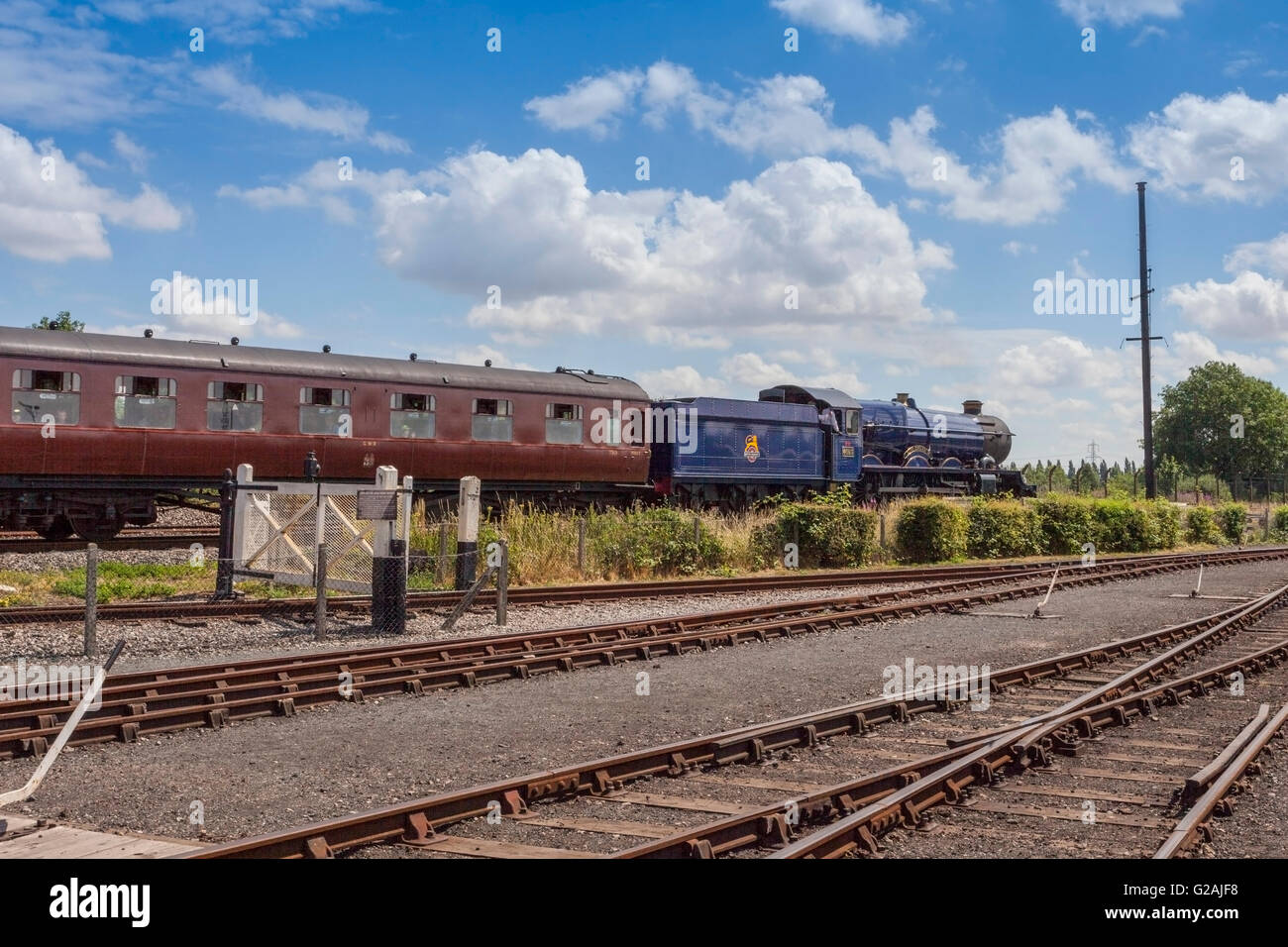Former GWR loco No.6023 'King Edward II' preserved at the Didcot ...