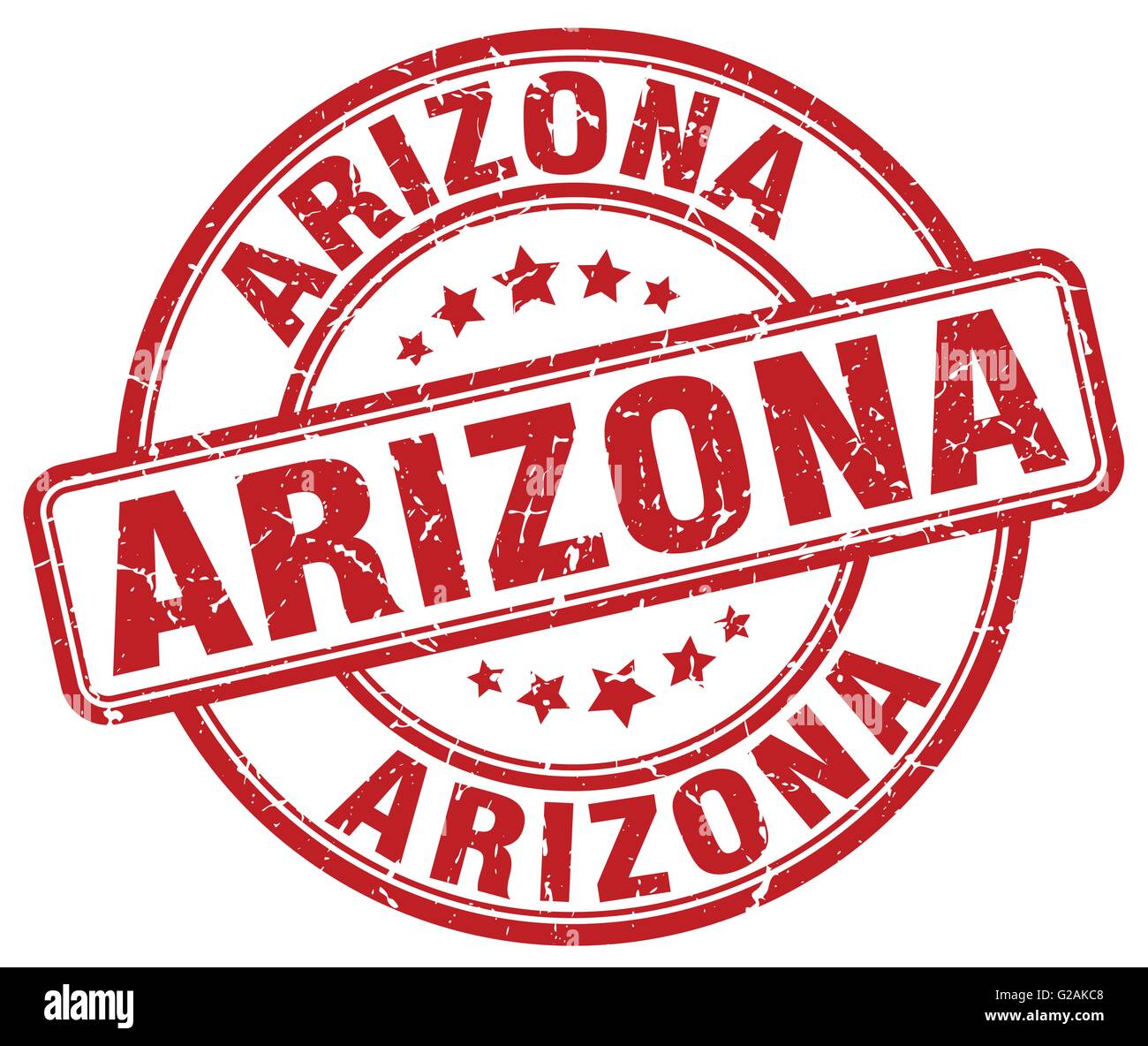 Arizona red grunge round vintage rubber stamp Stock Vector Image & Art ...