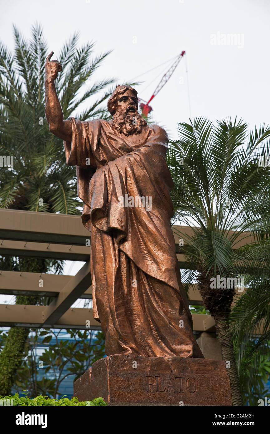 Bronze life sized statue of Plato, a Greek Phiilosopher, in Parkview ...