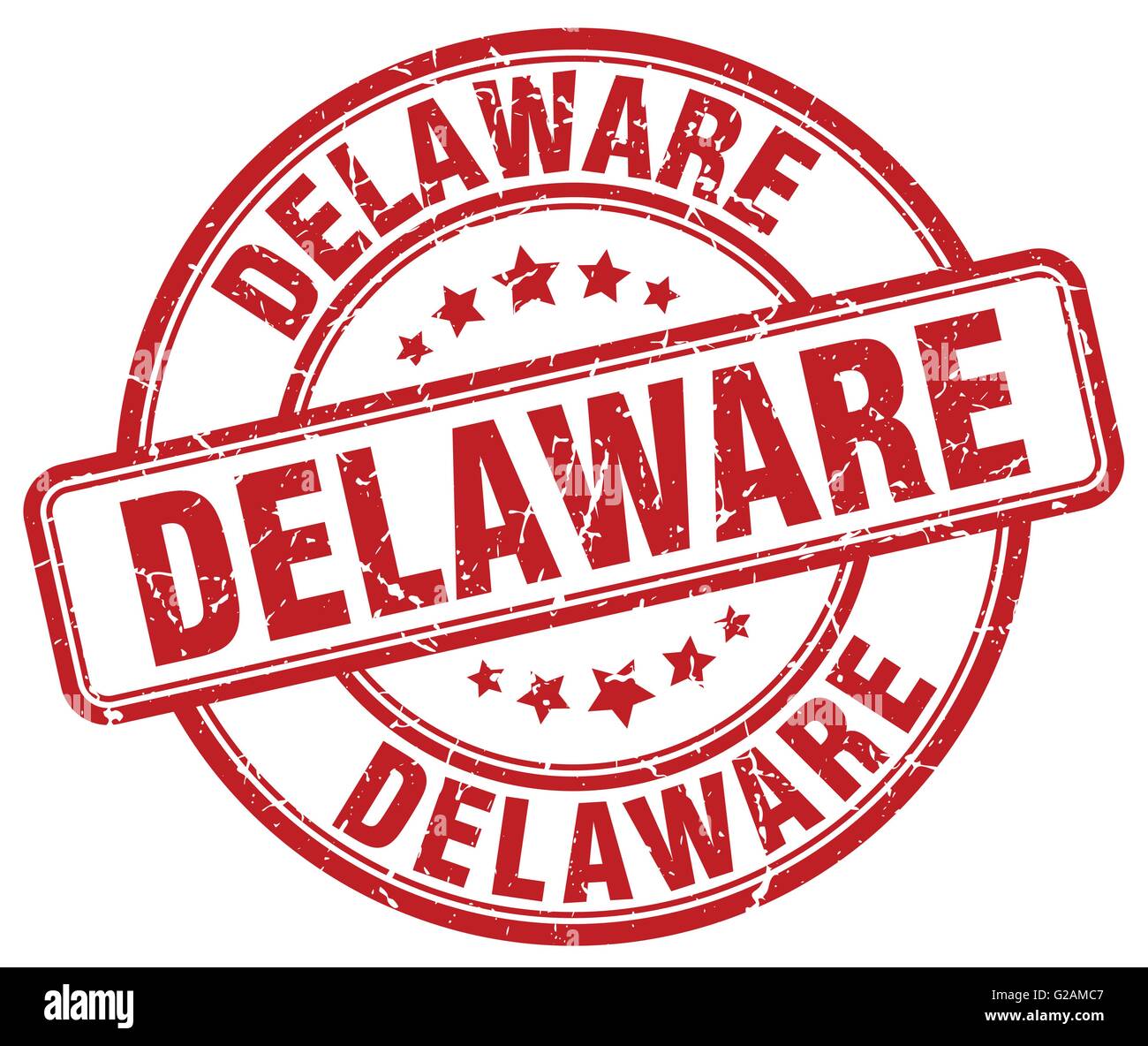 Delaware red grunge round vintage rubber stamp Stock Vector Image & Art ...