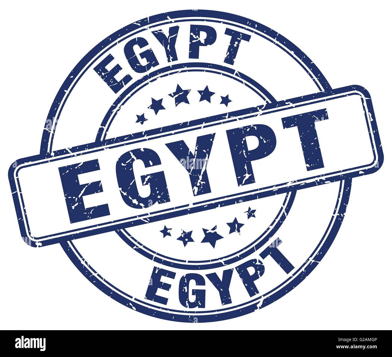 Egypt blue grunge round vintage rubber stamp Stock Vector Image & Art ...