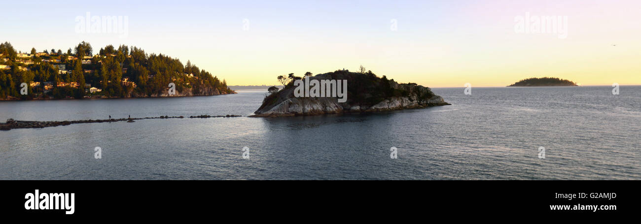 Whytecliff Park Panorama with Sunset 2,West Vancouver Stock Photo - Alamy