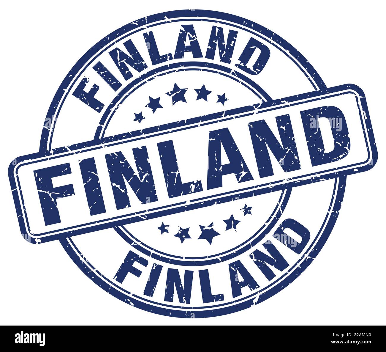 Finland blue grunge round vintage rubber stamp Stock Vector Image & Art ...