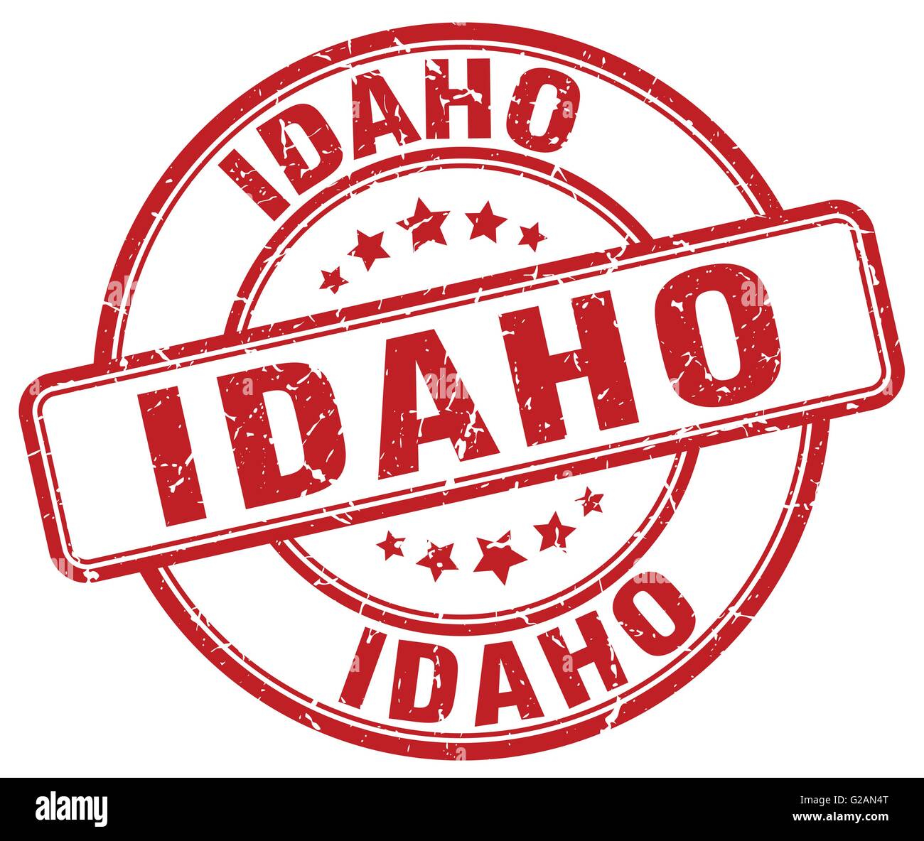 Idaho red grunge round vintage rubber stamp Stock Vector Image & Art ...