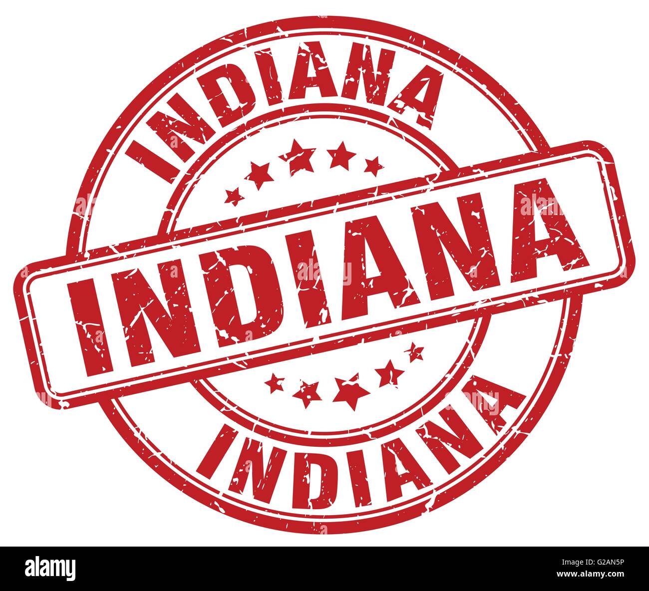Indiana red grunge round vintage rubber stamp Stock Vector Image & Art ...