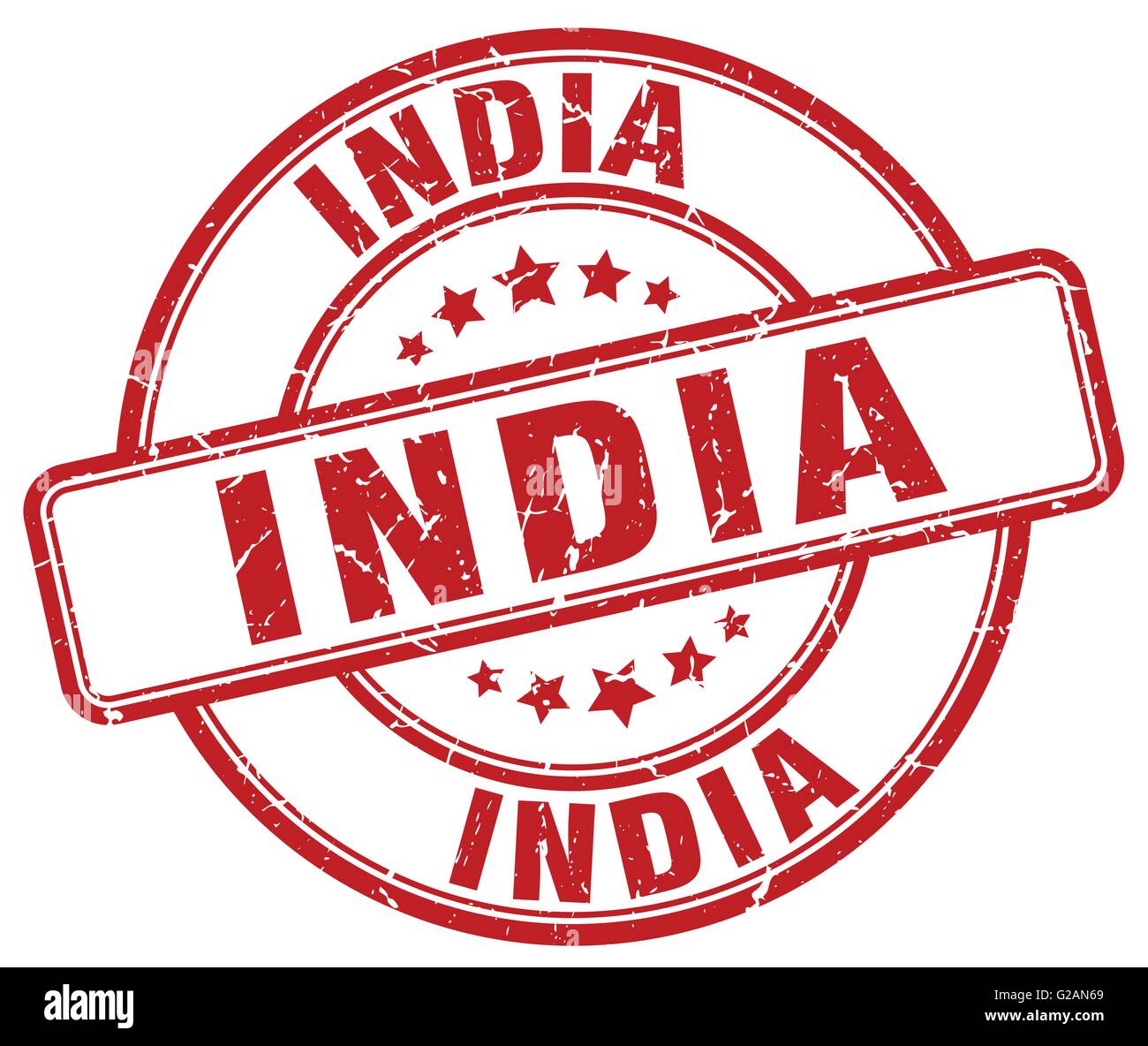 India rubber stamp Stock Vector Images - Alamy