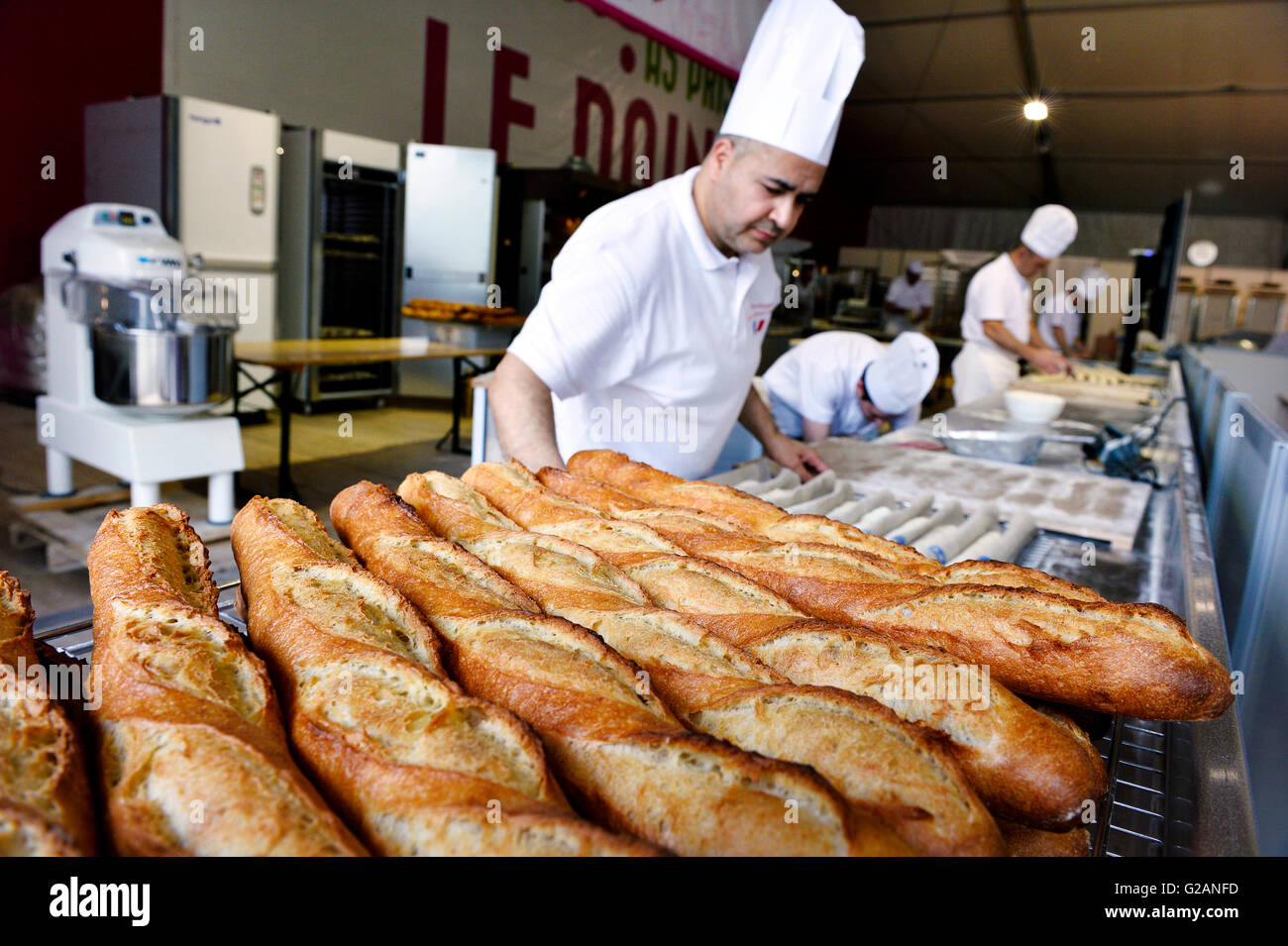 French bread festival 2016 in Paris, Fête du pain 2016 à Paris Stock ...