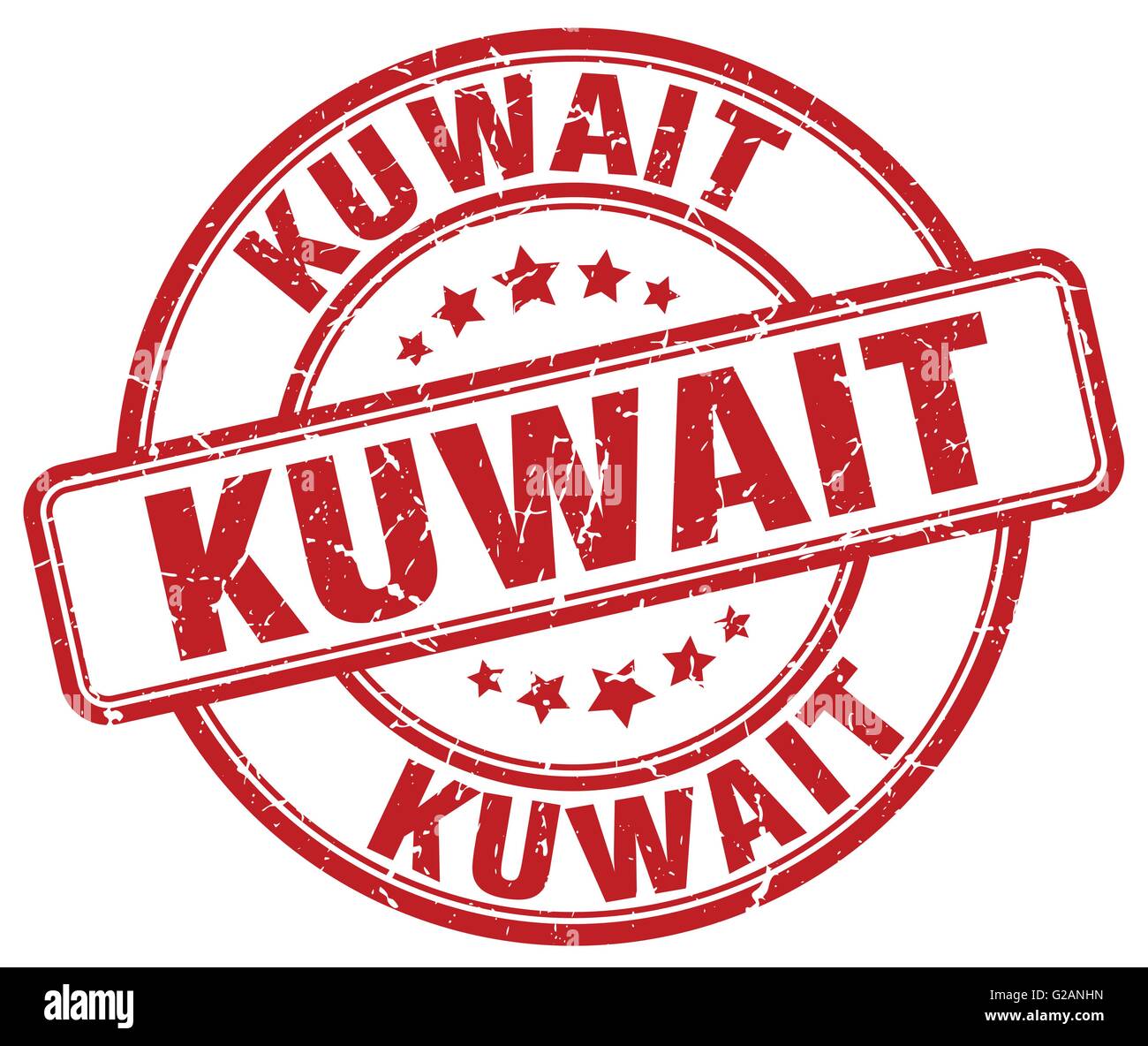 Kuwait red grunge round vintage rubber stamp Stock Vector Image & Art ...