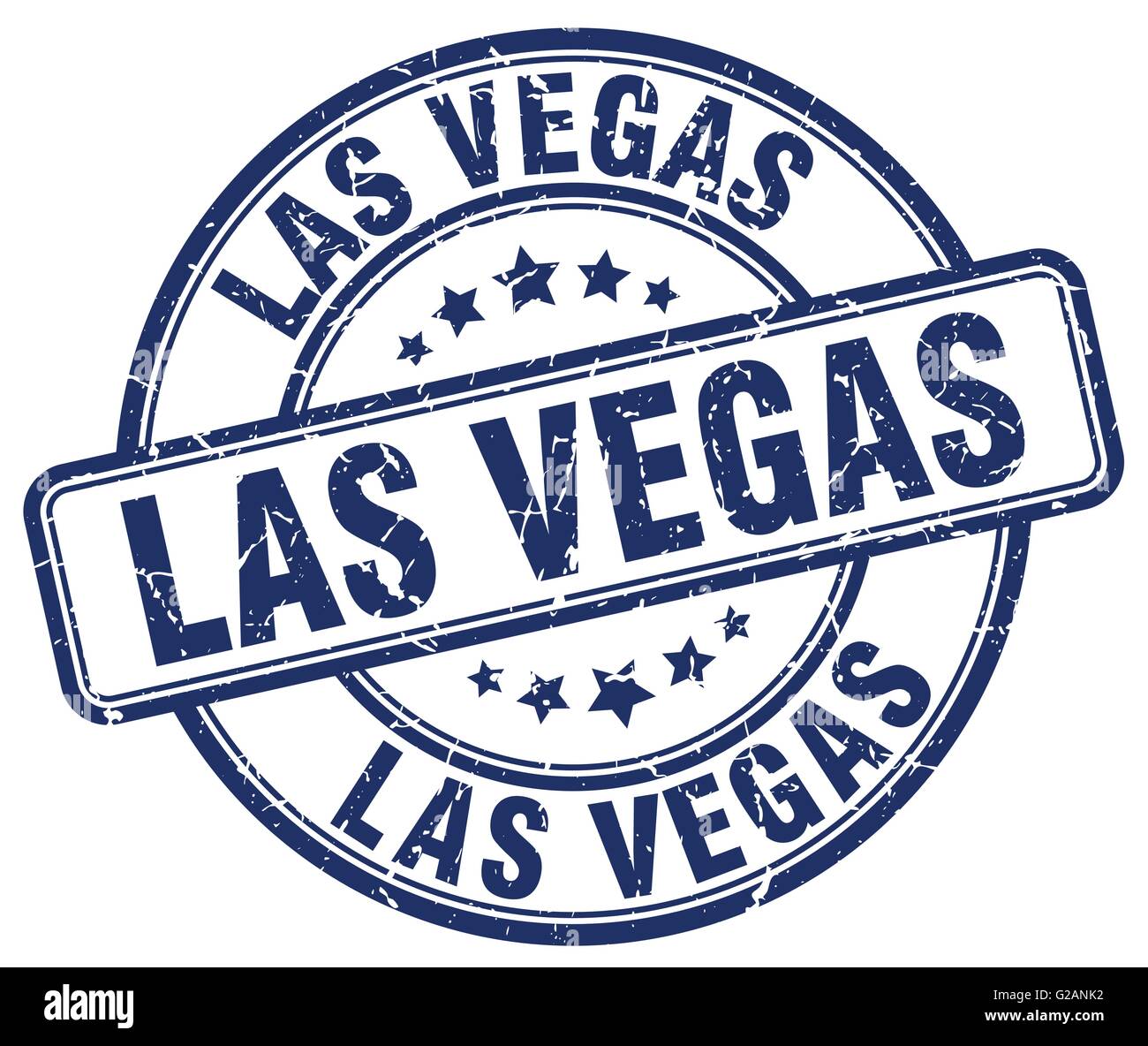 Las Vegas blue grunge round vintage rubber stamp Stock Vector Image ...